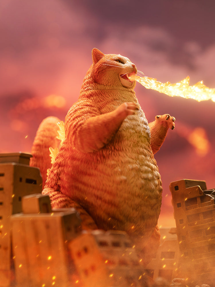 Meowzilla Cat Model - Unique Cat and Godzilla Figurine | Markpet