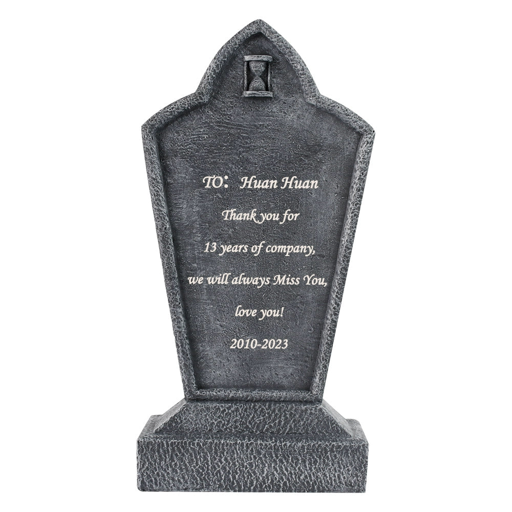 Elegant Pet Memorial Tombstone - Customizable Tribute Stone | Markpet
